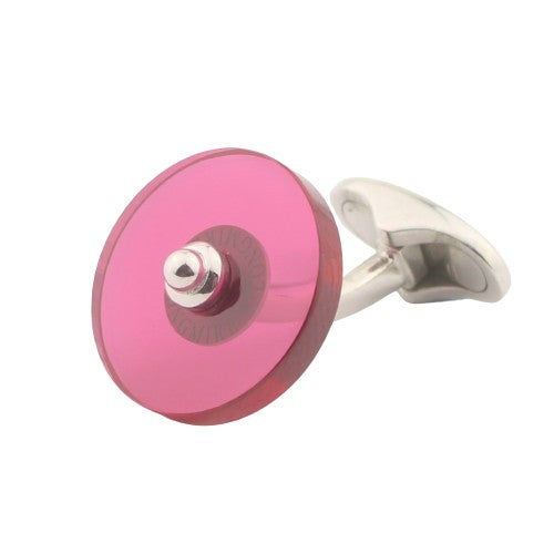ruby disc 18ct white gold cufflinks – Longmire
